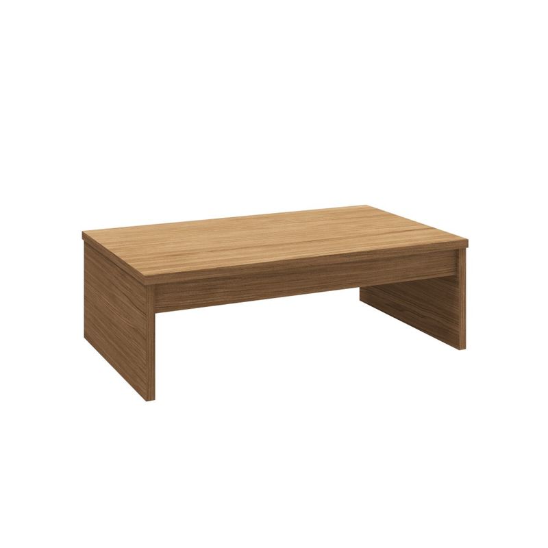 Mesa de Centro Pequena Retangular Apoio 100 cm Sala de Estar Marrom Madeira