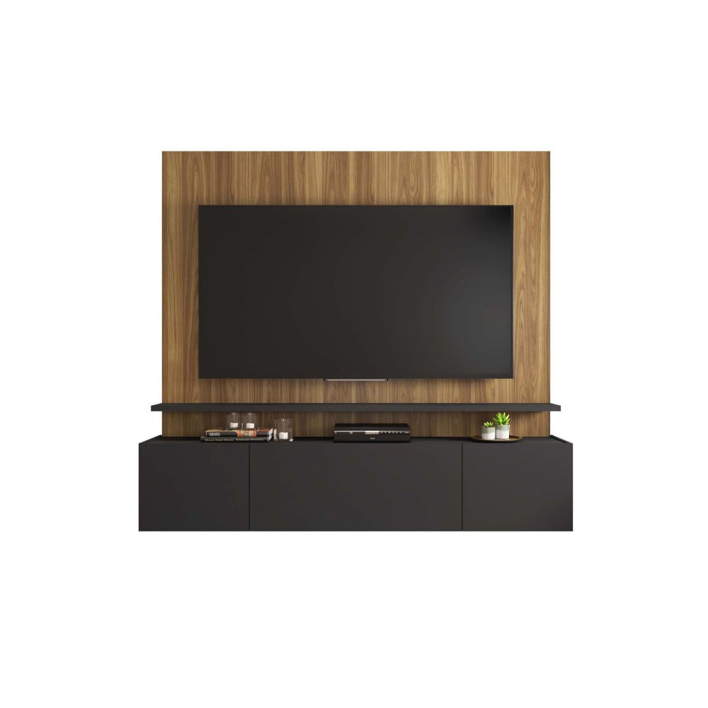 Painel Home Intense Para TV Até 75 Polegadas Sala de Estar 3 Portas 1 ...